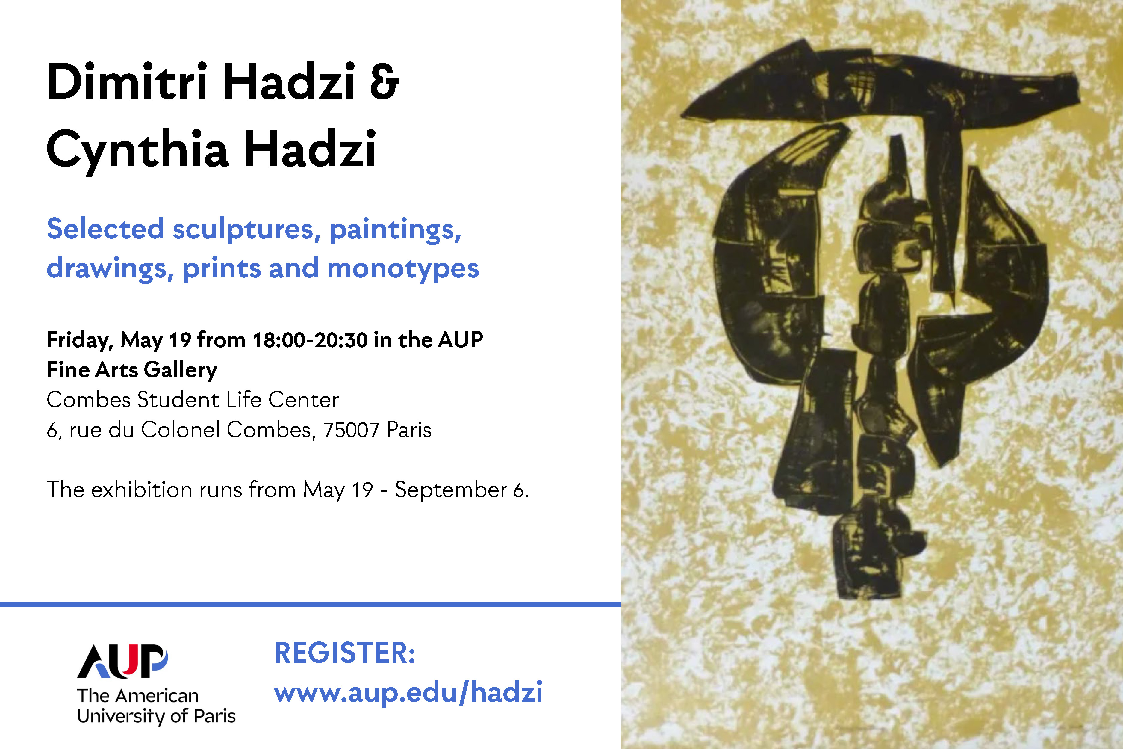 Vernissage: Dimitri Hadzi and Cynthia Hadzi | The American University ...